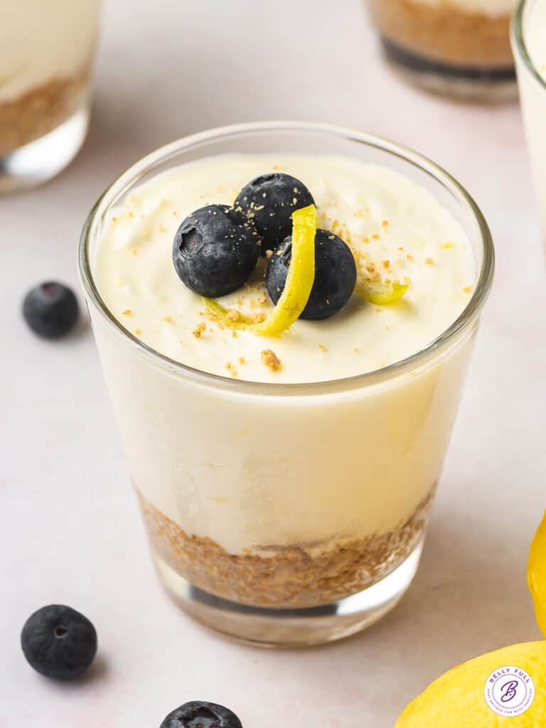 Easy Lemon Cheesecake Mousse - Belly Full