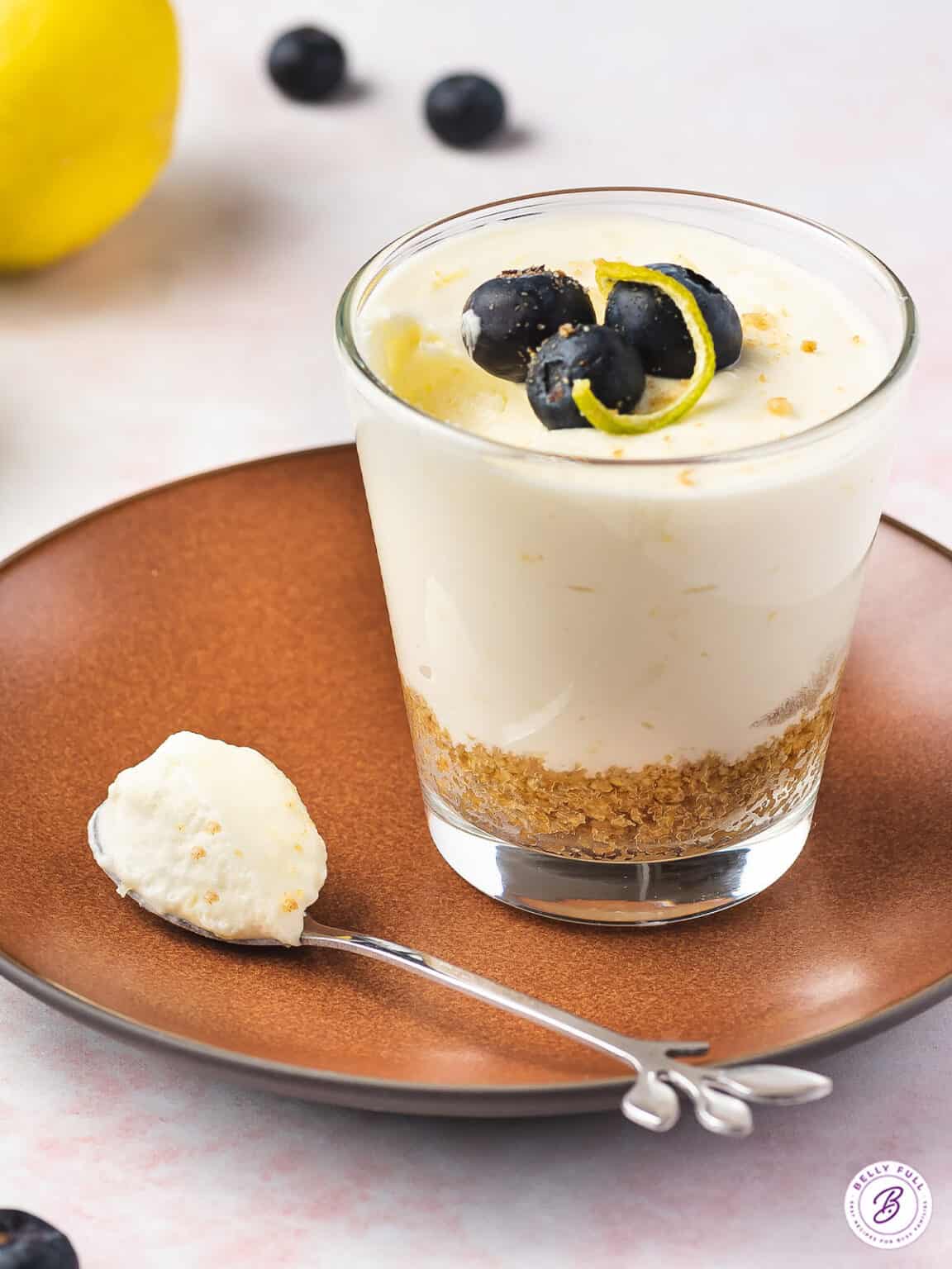 Easy Lemon Cheesecake Mousse - Belly Full