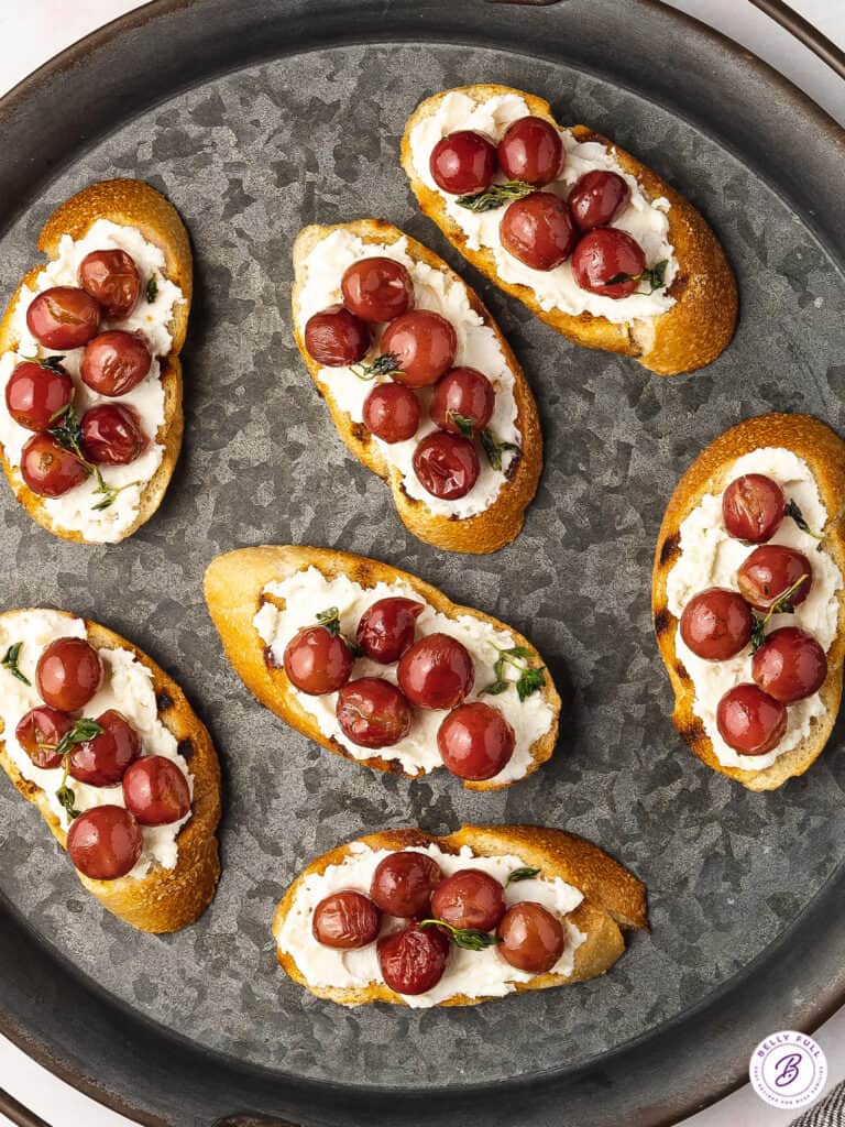 Roasted Grapes {easy and incredible!} - Belly Full