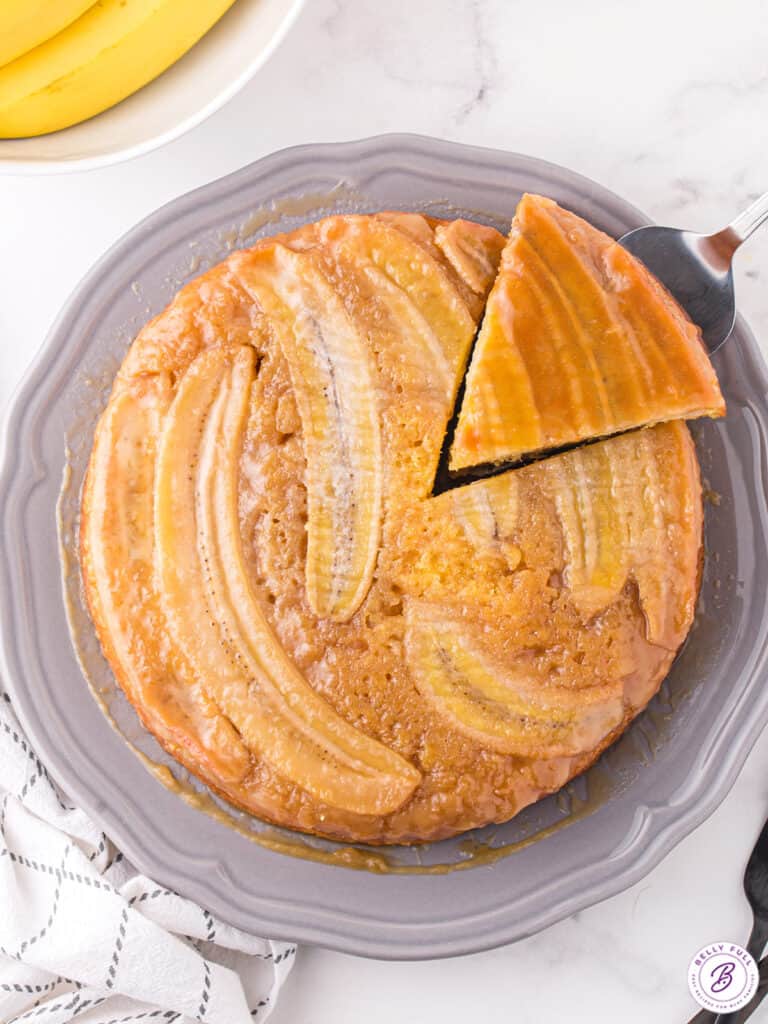 Banana Upside Down Cake - Belly Full