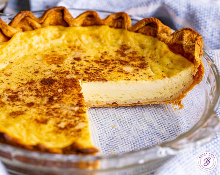 Egg Custard Pie Recipe - Belly Full