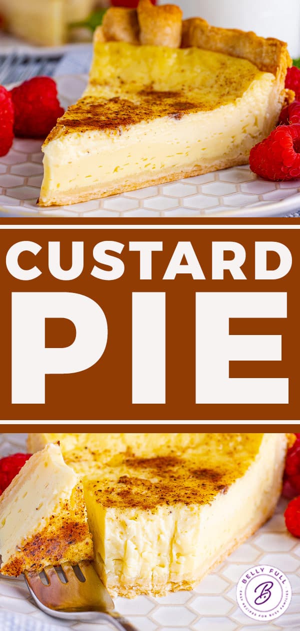 Egg Custard Pie Recipe - Belly Full