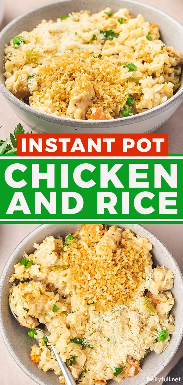 Instant Pot Chicken and Rice - Belly Full