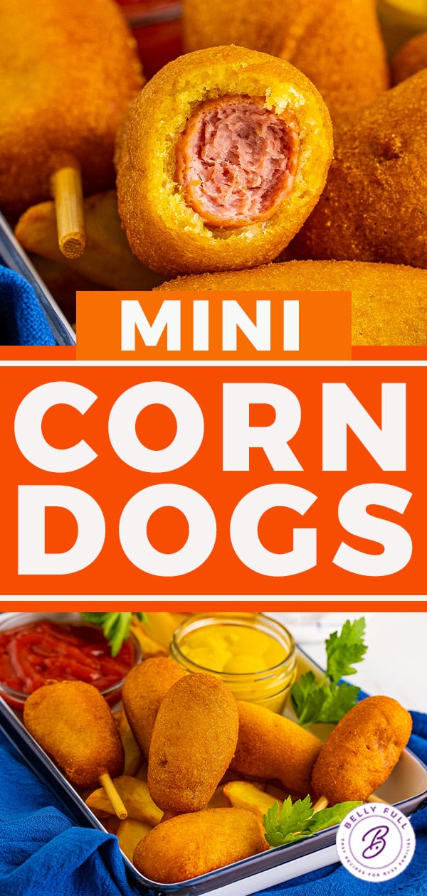 Mini Corn Dogs Recipe - Belly Full