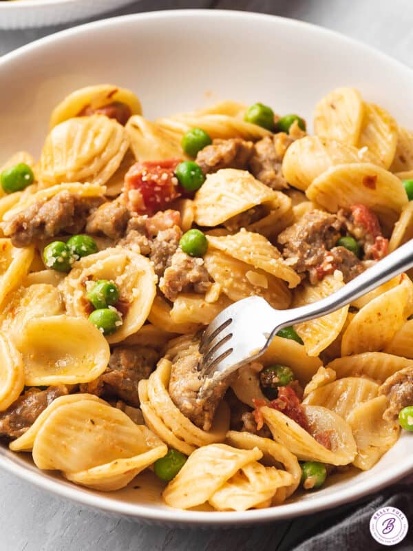 Sausage and Pea Pasta - Belly Full