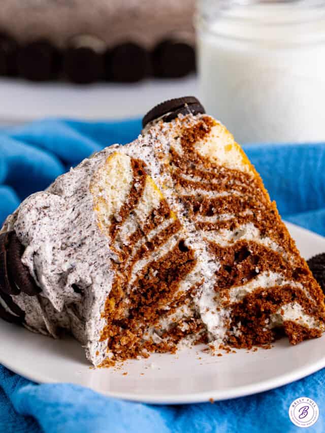 Easy Zebra Cake - Belly Full