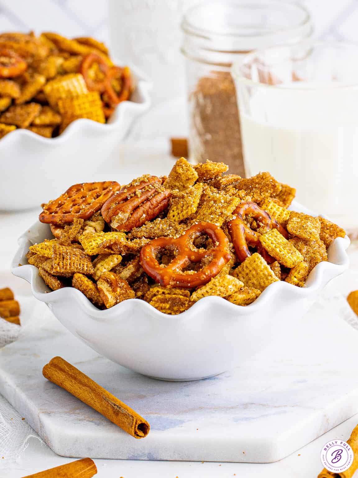 Cinnamon Sugar Chex Mix - Belly Full