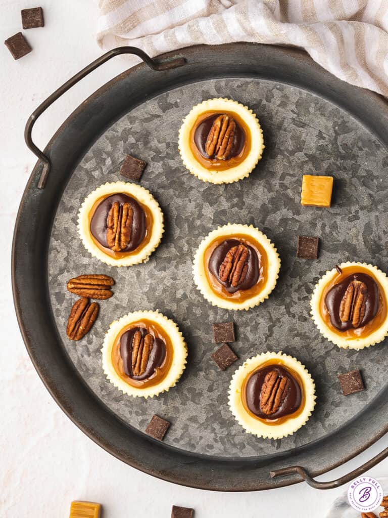 Mini Turtle Cheesecakes - Belly Full