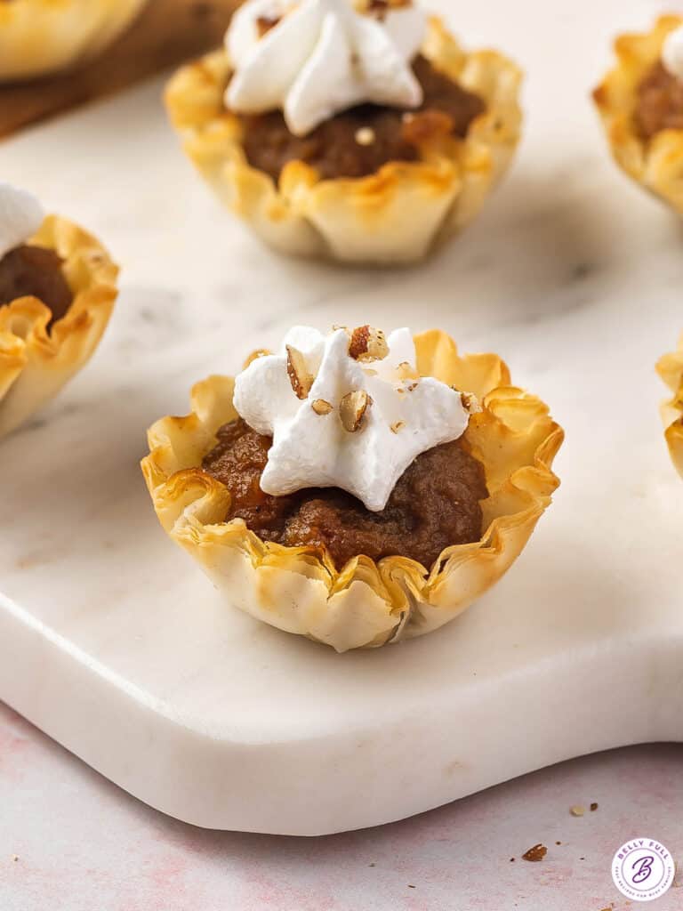 Mini Pumpkin Pecan Strudel Cups - Belly Full