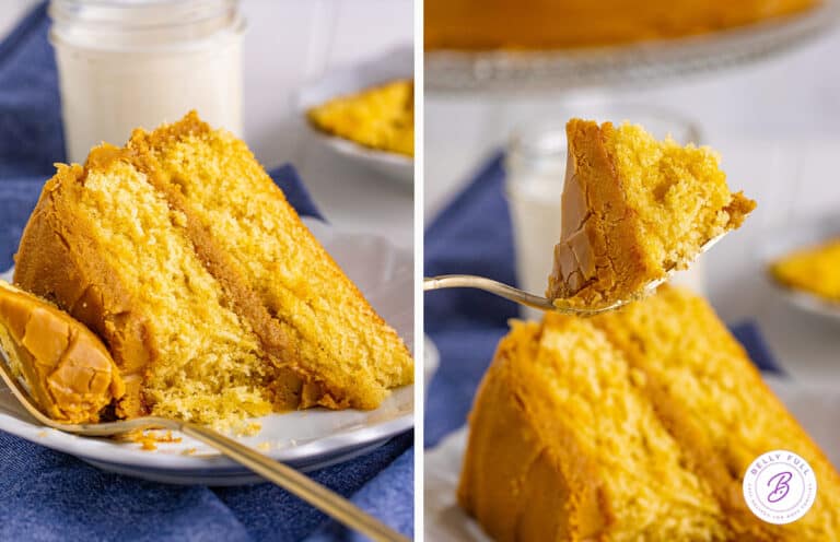 Caramel Cake Recipe {layer cake} - Belly Full