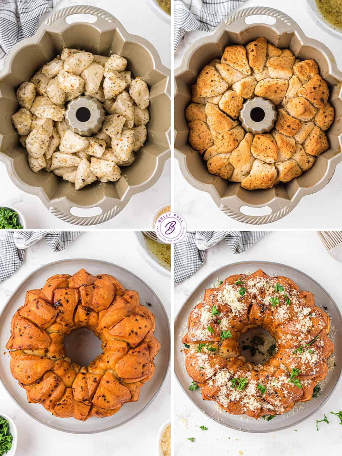 Garlic Parmesan Pull Apart Bread Belly Full