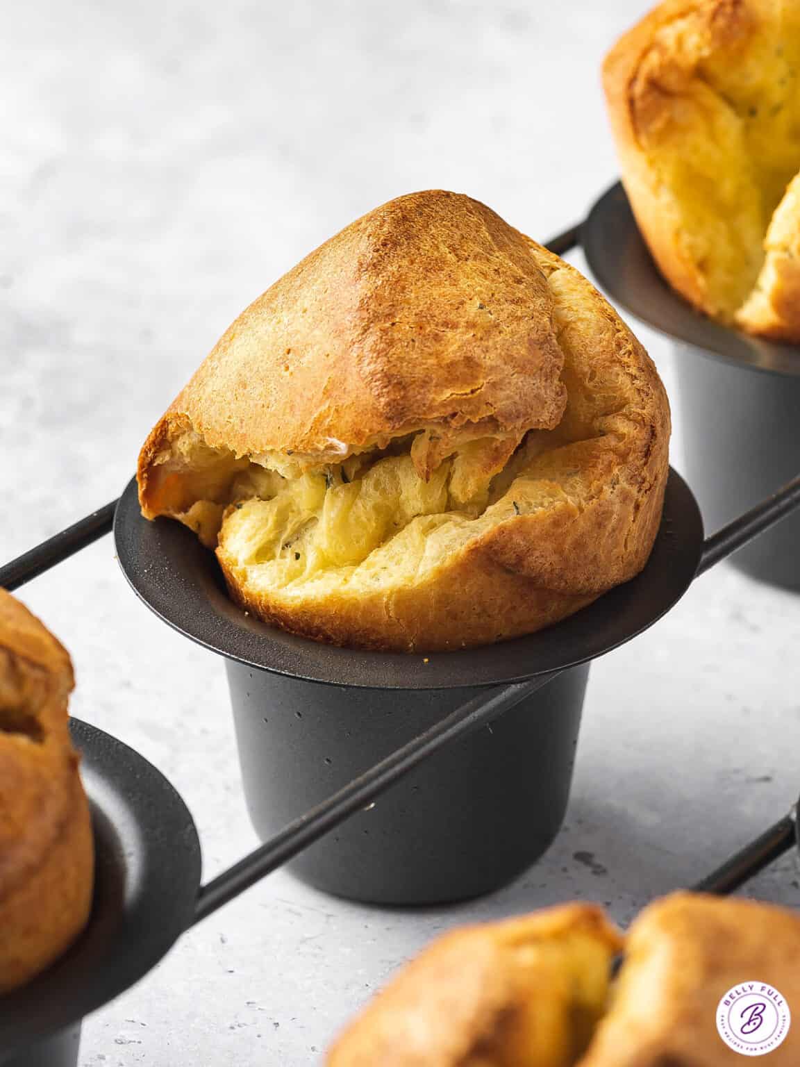 Cheesy Popovers Recipe - Belly Full