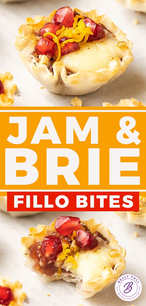 Jam and Brie Phyllo Bites - Belly Full