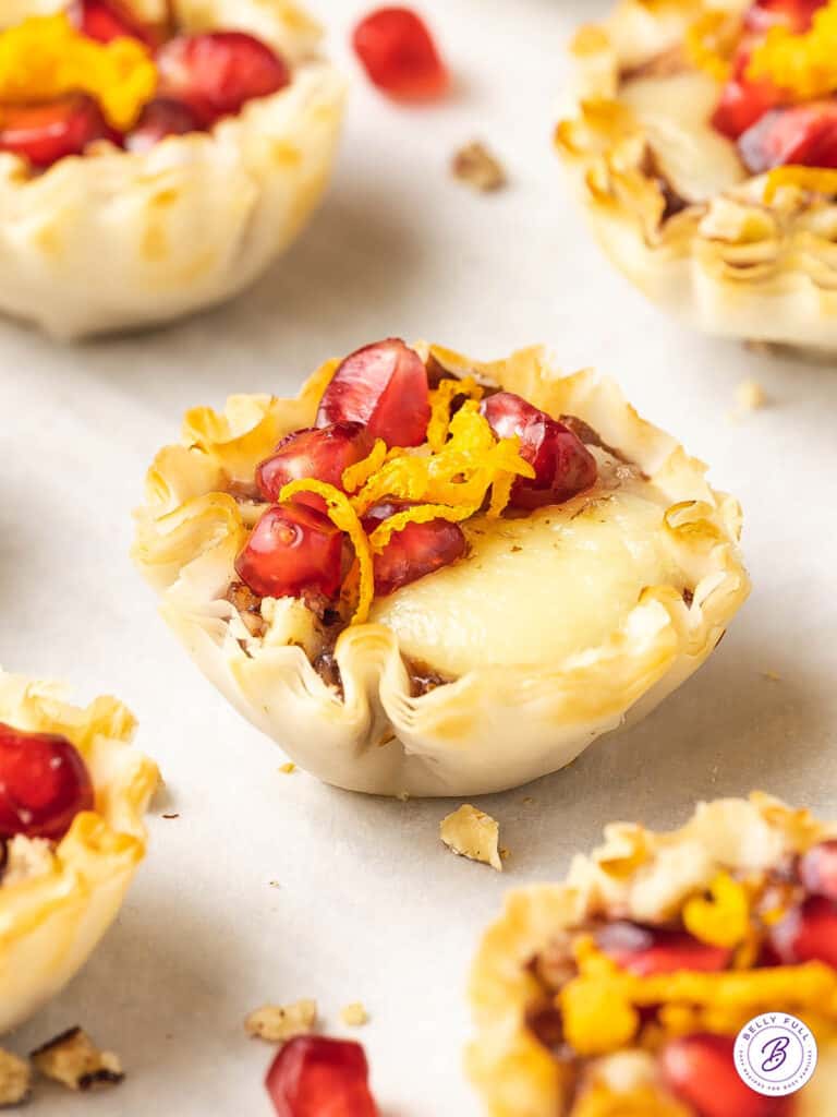 Jam and Brie Phyllo Bites - Belly Full