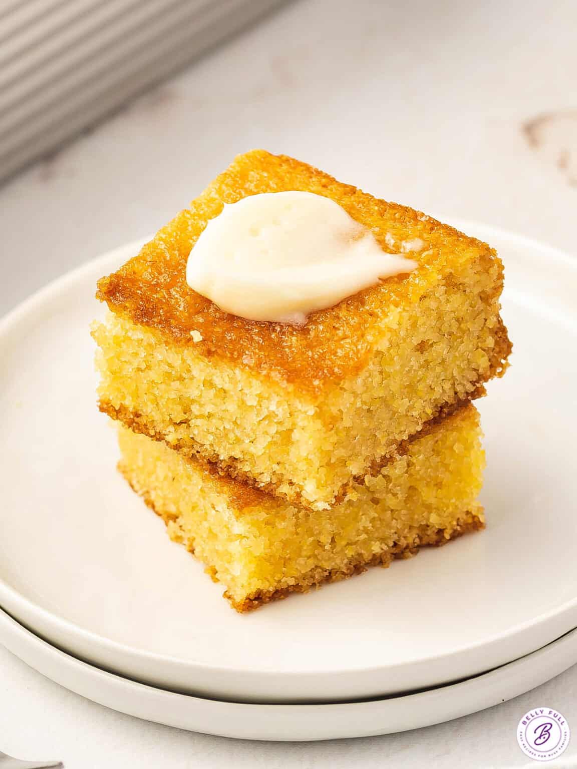 Brown Sugar Cornbread Recipe - Belly Full