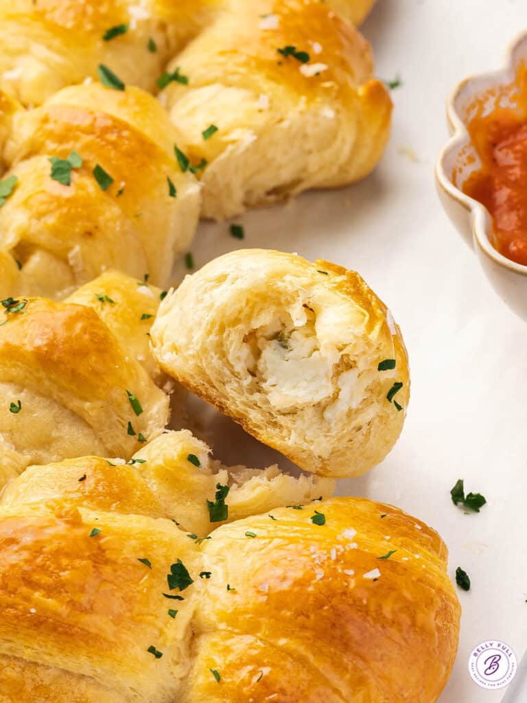 Pull-Apart Crescent Roll Christmas Tree - Belly Full