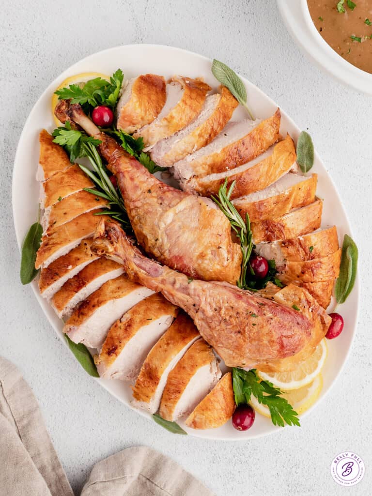 Easy Roast Turkey (Thanksgiving Turkey Recipe) - Belly Full