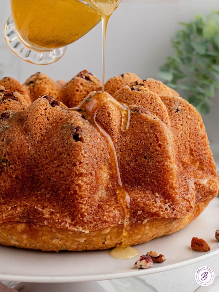 Butter Pecan Rum Cake - Belly Full