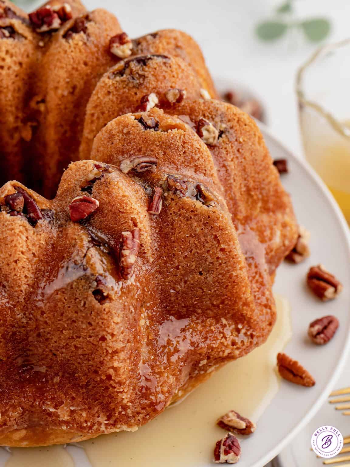 Butter Pecan Rum Cake - Belly Full