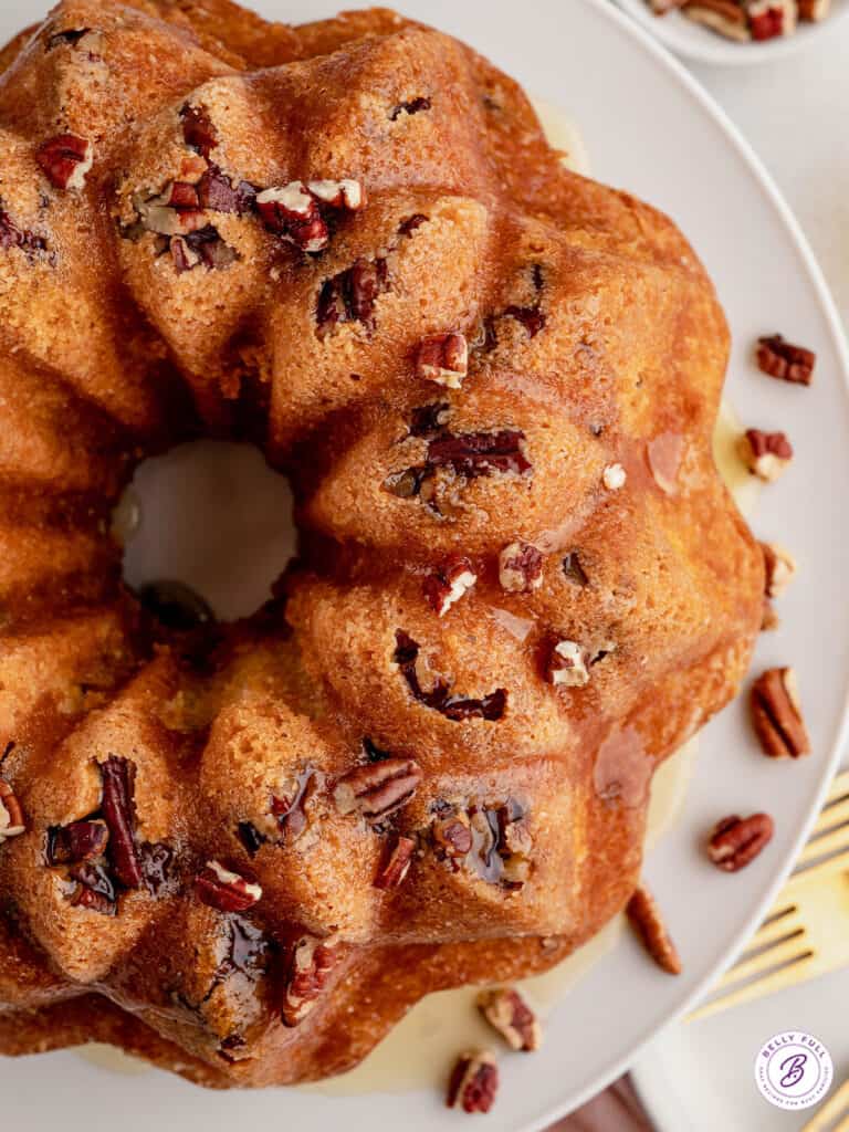 Butter Pecan Rum Cake - Belly Full