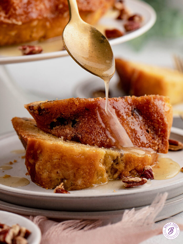 Butter Pecan Rum Cake - Belly Full