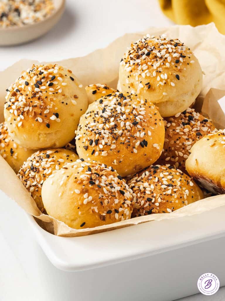 Air Fryer Bagel Minis with Everything Seasoning - Belly Full