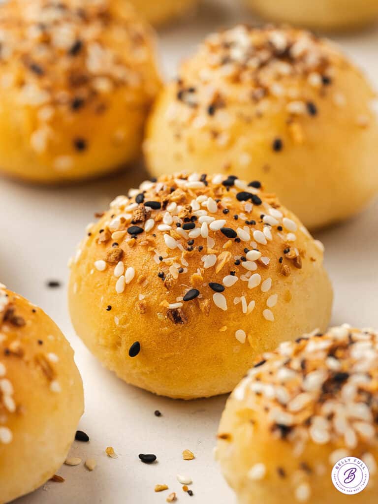 Air Fryer Bagel Minis with Everything Seasoning - Belly Full