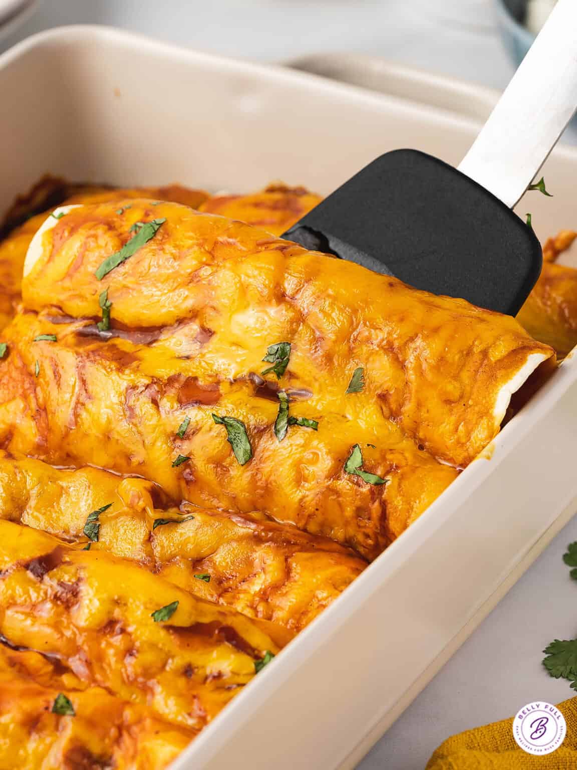Easy Ground Beef Enchiladas - Belly Full