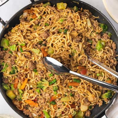 One-Pan Ground Beef Ramen - Belly Full