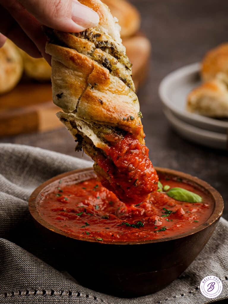 Pesto Parmesan Star Bread - Belly Full