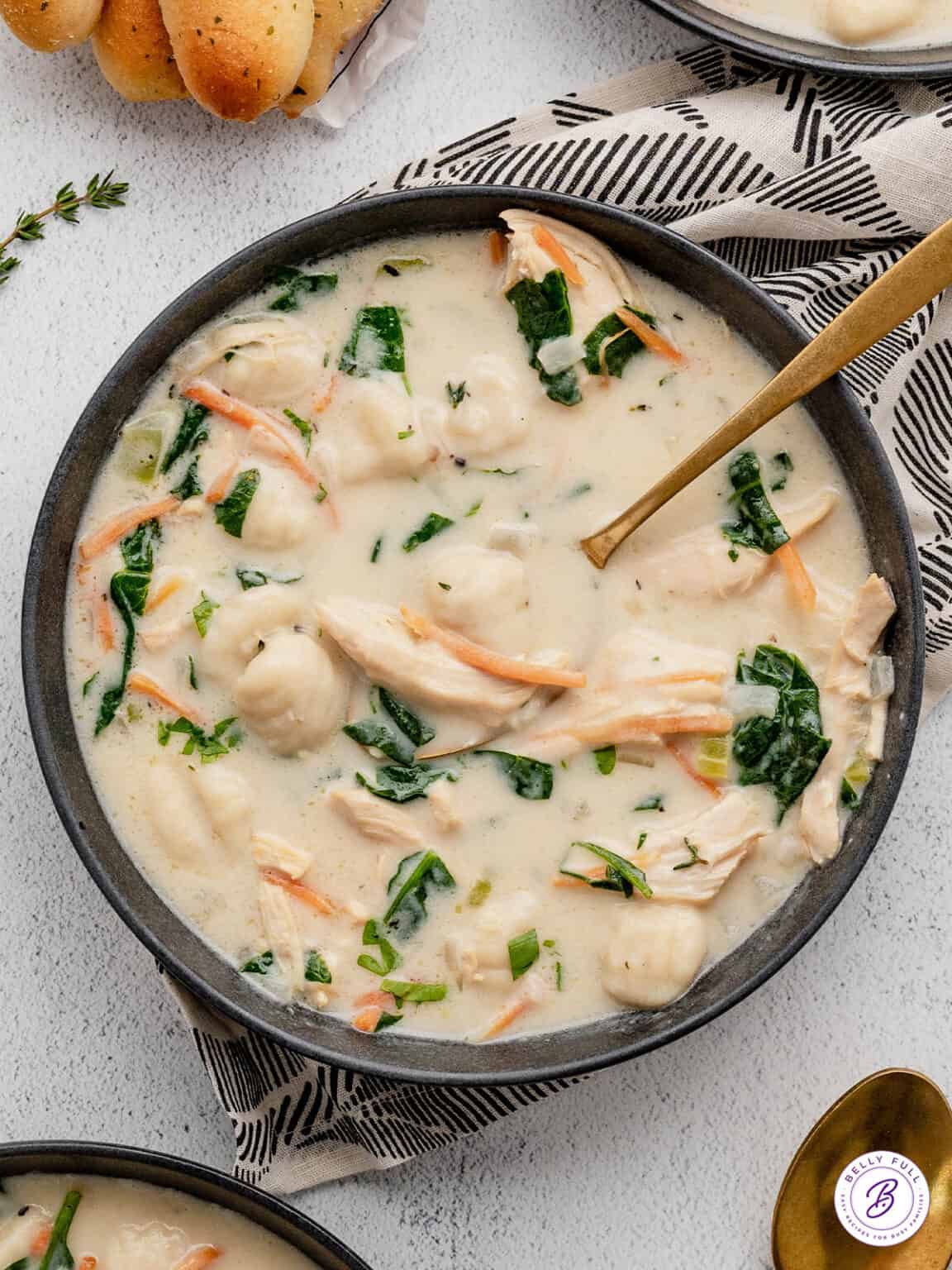 Easy Chicken Gnocchi Soup - Belly Full