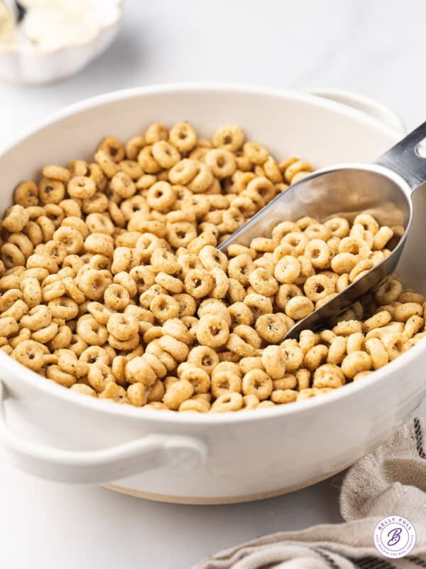 Garlic-Parmesan Hot Buttered Cheerios - Belly Full