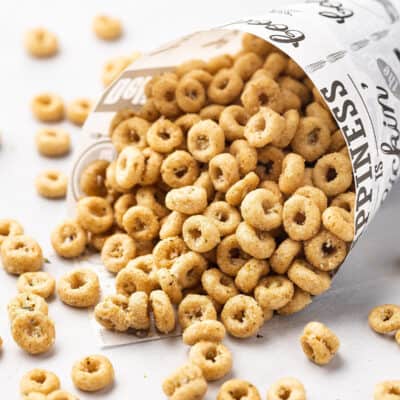 Garlic-Parmesan Hot Buttered Cheerios - Belly Full