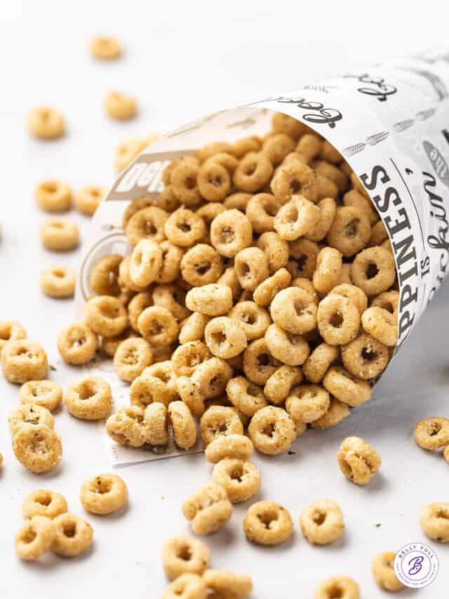 Garlic-Parmesan Hot Buttered Cheerios - Belly Full