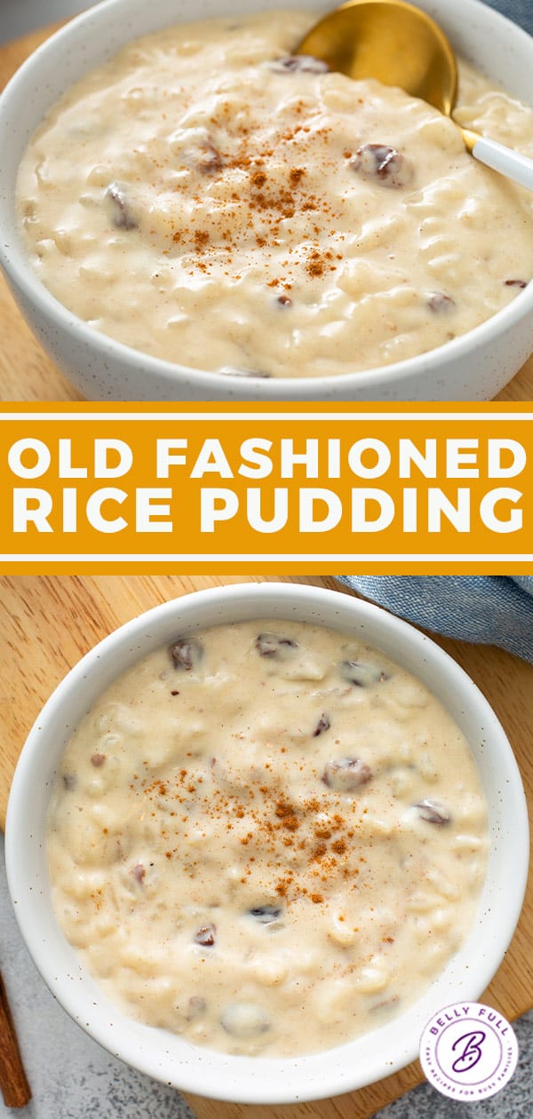 Easy Rice Pudding Recipe - Belly Full