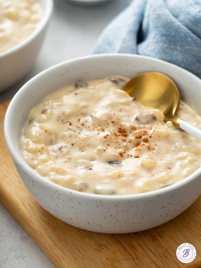 Easy Rice Pudding Recipe - Belly Full