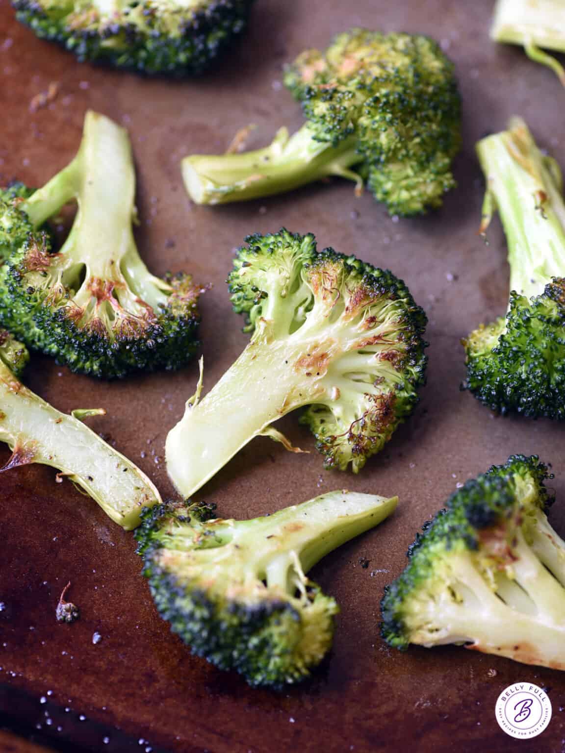 Roasted Broccoli {How to Roast Broccoli} - Belly Full