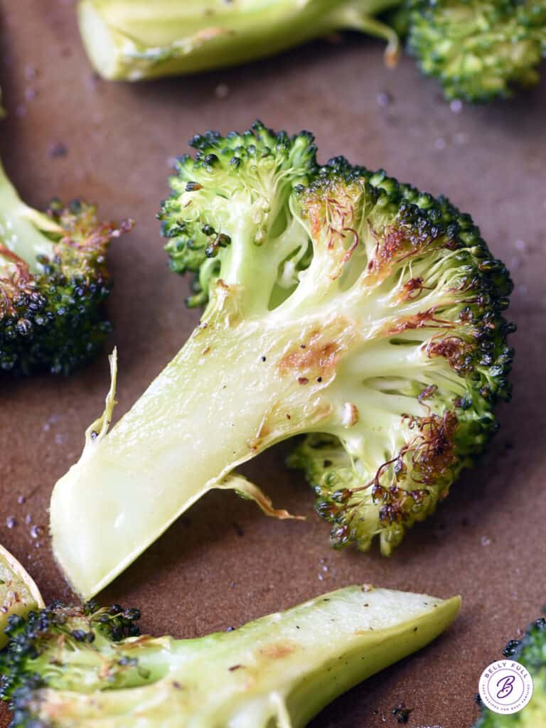 Roasted Broccoli {How to Roast Broccoli} - Belly Full