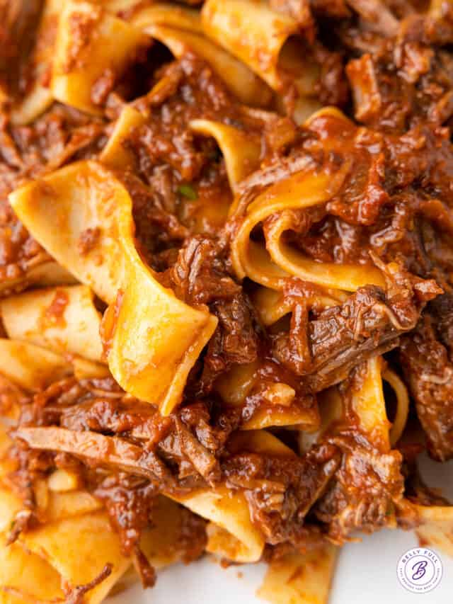 Slow Cooker Beef Ragu - Belly Full