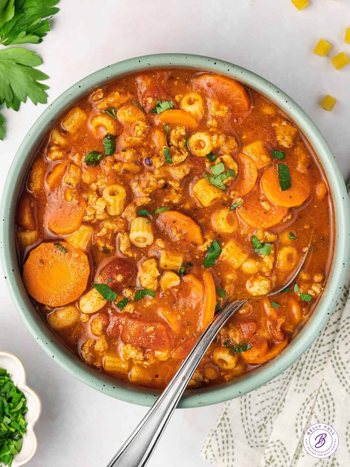 Easy Ground Turkey Stew - Belly Full