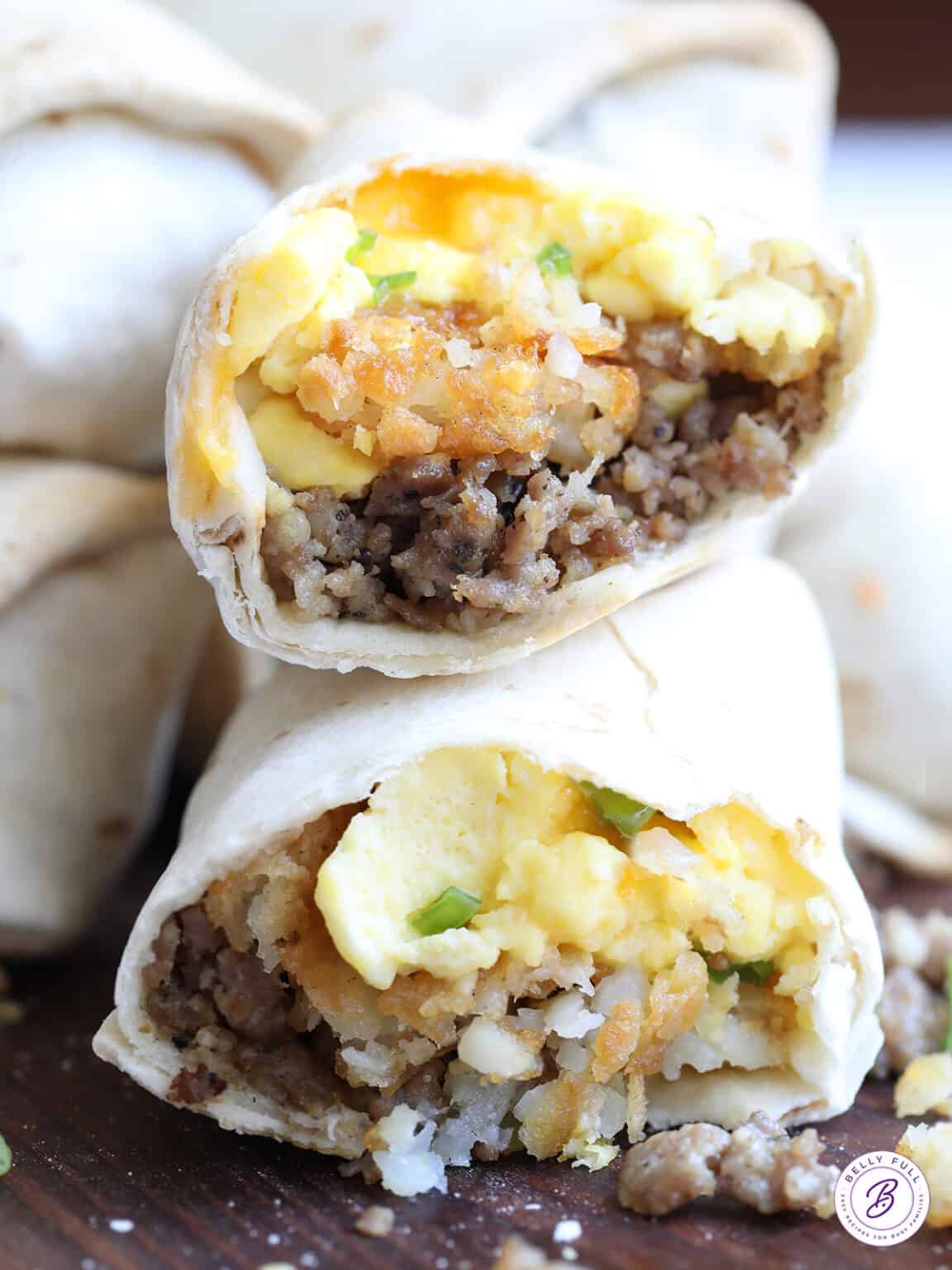 Breakfast Burritos Recipe - Belly Full