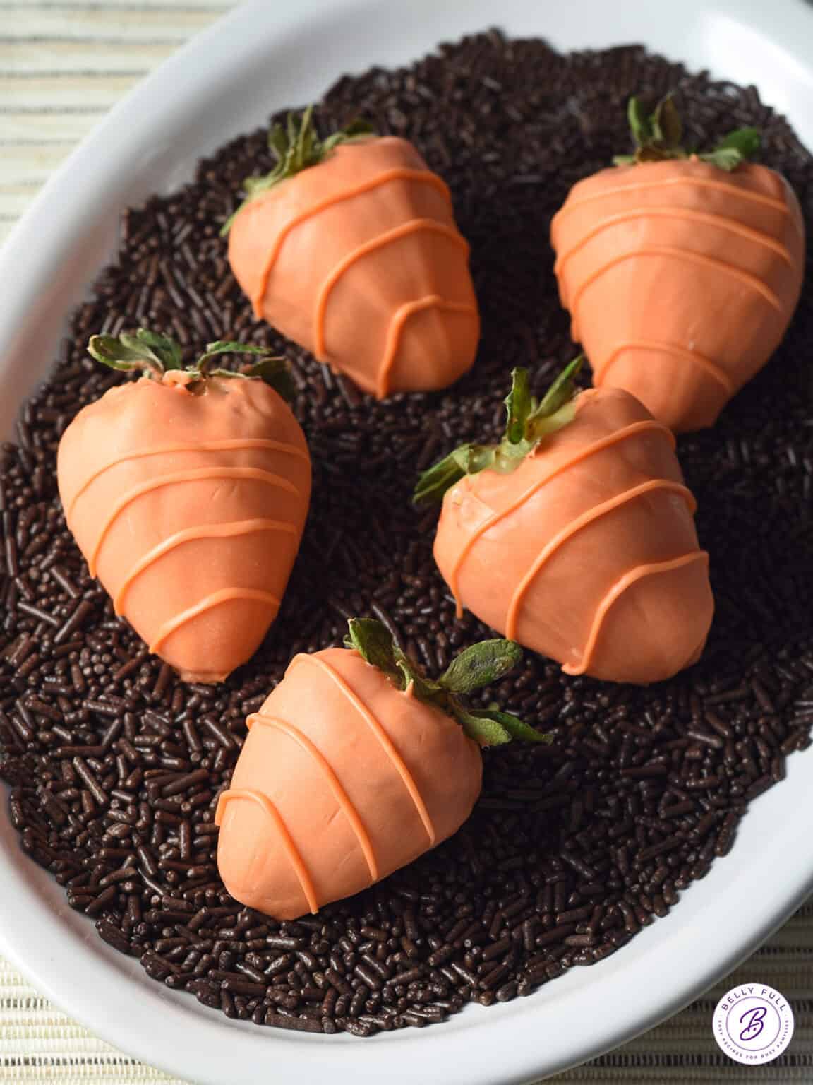 Chocolate Strawberry "Carrots"