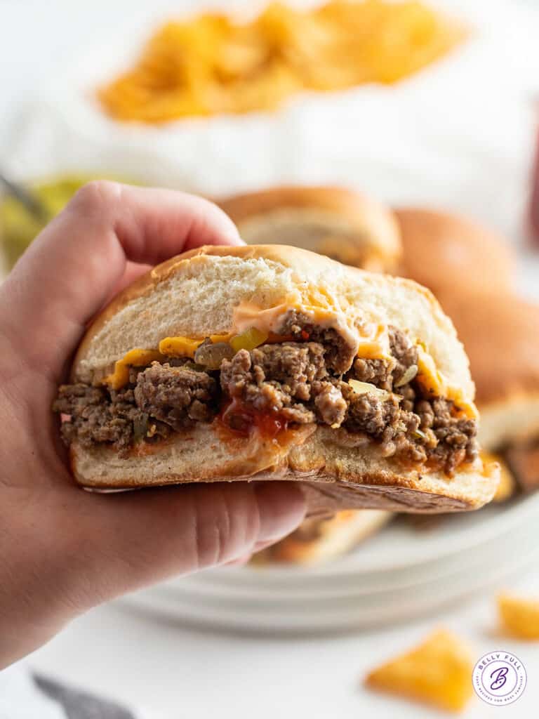 Chopped Cheeseburgers {Maid Rite} - Belly Full