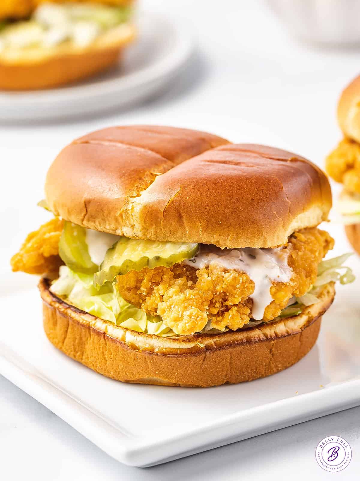 Crispy Chicken Sandwich Recipe Quick Easy Belly Full Crispy Chicken Sandwich Recipe Quick Easy Belly Full