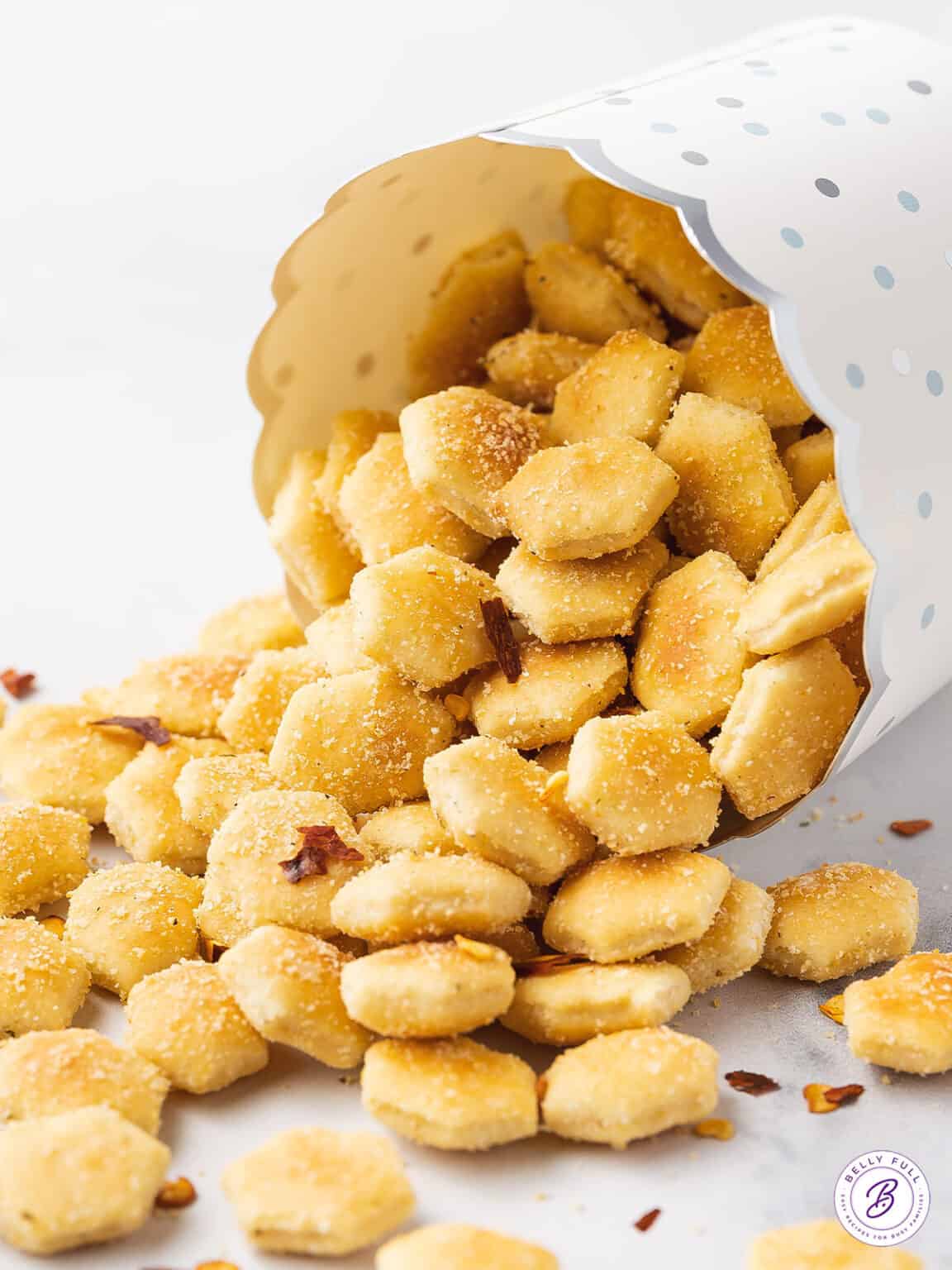 Fire Crackers {spicy oyster crackers} - Belly Full