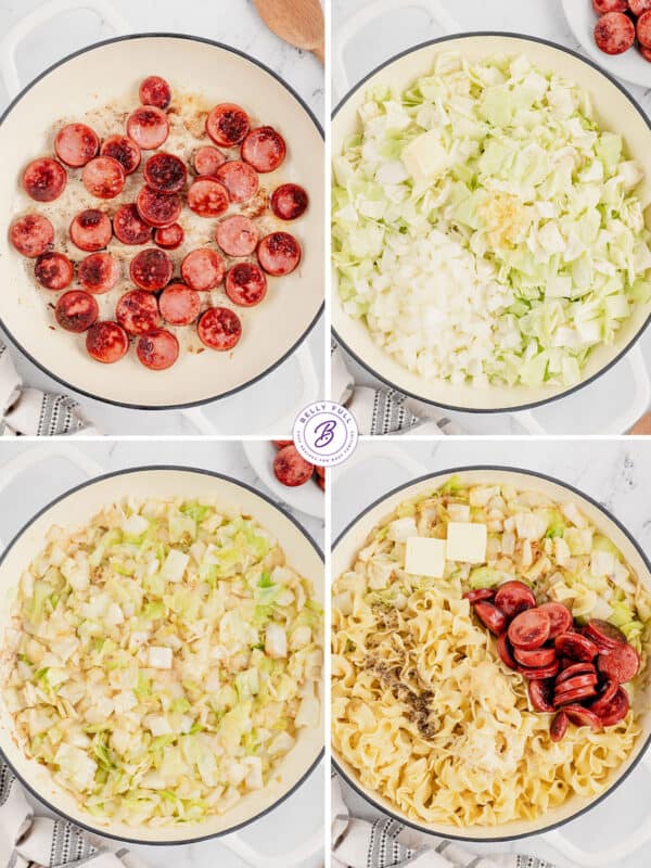 Haluski Recipe (Fried Cabbage and Noodles) - Belly Full