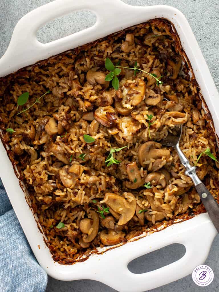 Mushroom Rice Recipe - Belly Full
