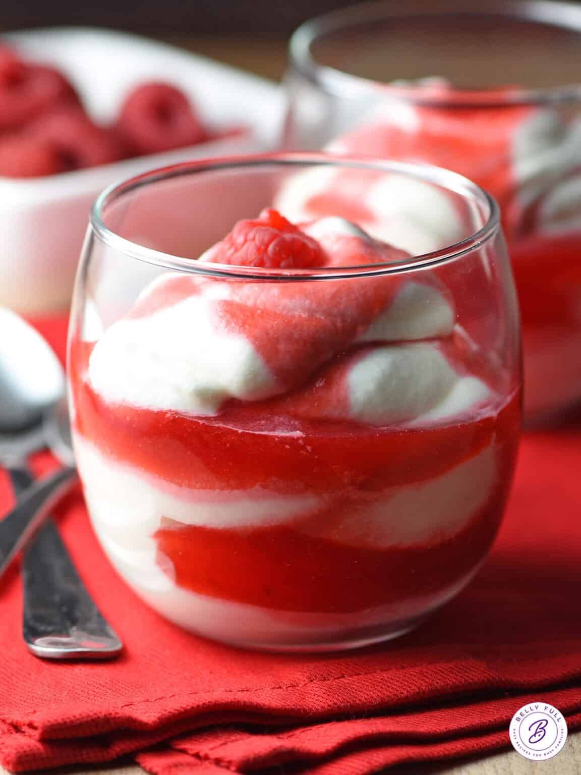 White Chocolate Raspberry Parfaits - Belly Full