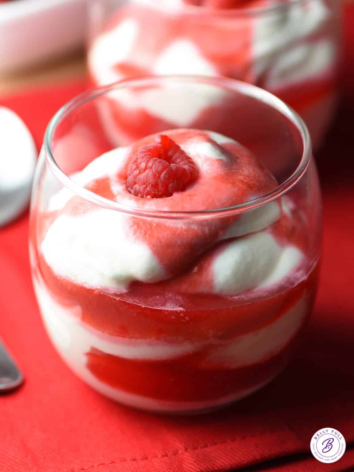 White Chocolate Raspberry Parfaits - Belly Full