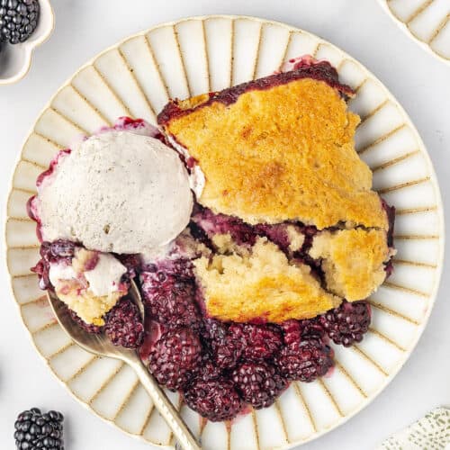Blackberry Cobbler Recipe - Belly Full